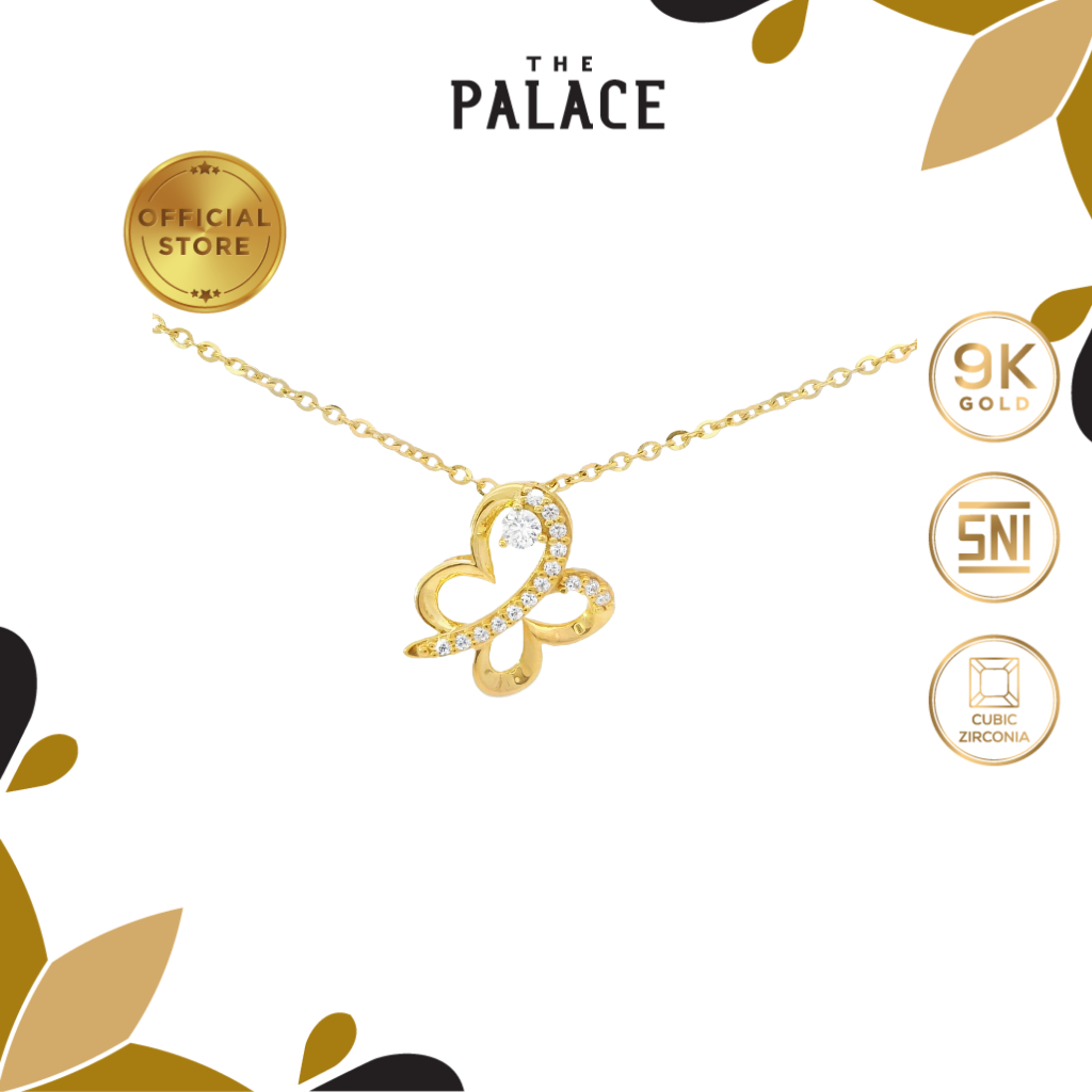 Jual Hala Gold Basic Pendant / Liontin Kupu Kupu 9K (Hanya Liontin) | Shopee Indonesia