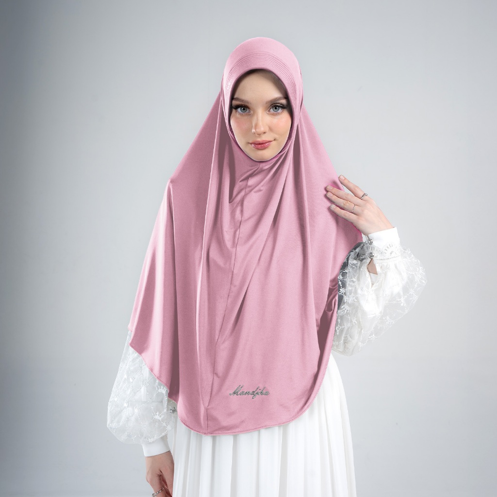 Jual MANDJHA Bergo Celia Blush Pink By IVAN GUNAWAN - Daily Hijab Bergo ORIGINAL MANDJHA ...