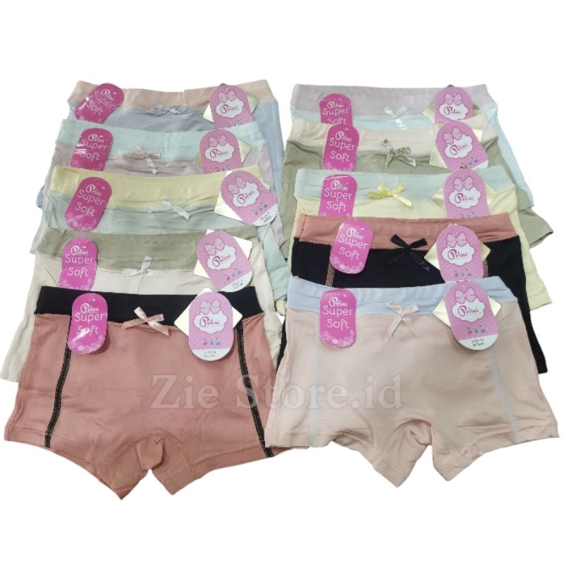 Jual 3pcs Cd Boxer Polini Anak Cewek 310 segi empat perempuan | Shopee ...