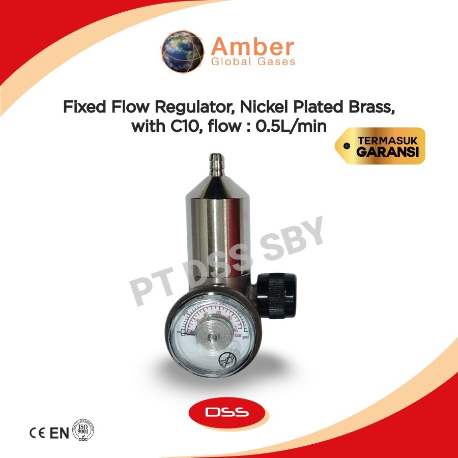 Jual Fixed Flow Regulator - Nickel Plated Brass, with C10, flow 0.5L ...