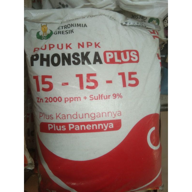 Jual Pupuk NPK phonska Plus 15-15-15 non subsidi kemasan 25kg, original ...