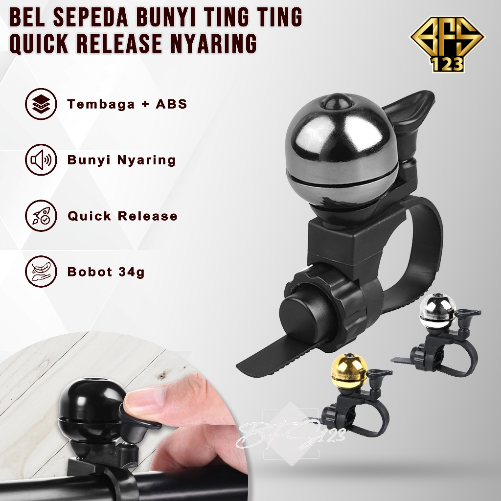 Jual Bel Sepeda Ting Ting Premium Quick Release Bicycle Bell Sepeda MTB ...
