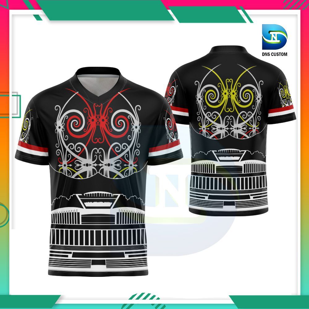 Jual Kaos Jersey Dayak Premium Terbaru Batik Kalimantan Bisa Custom ...