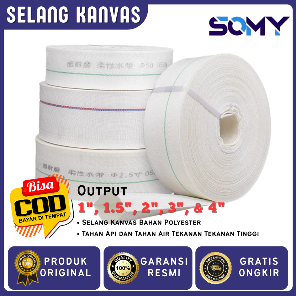 Jual Selang Kanvas Pertanian Selang 1 Inch 1,5 Inch 2 Inch 3 Inch 4 ...