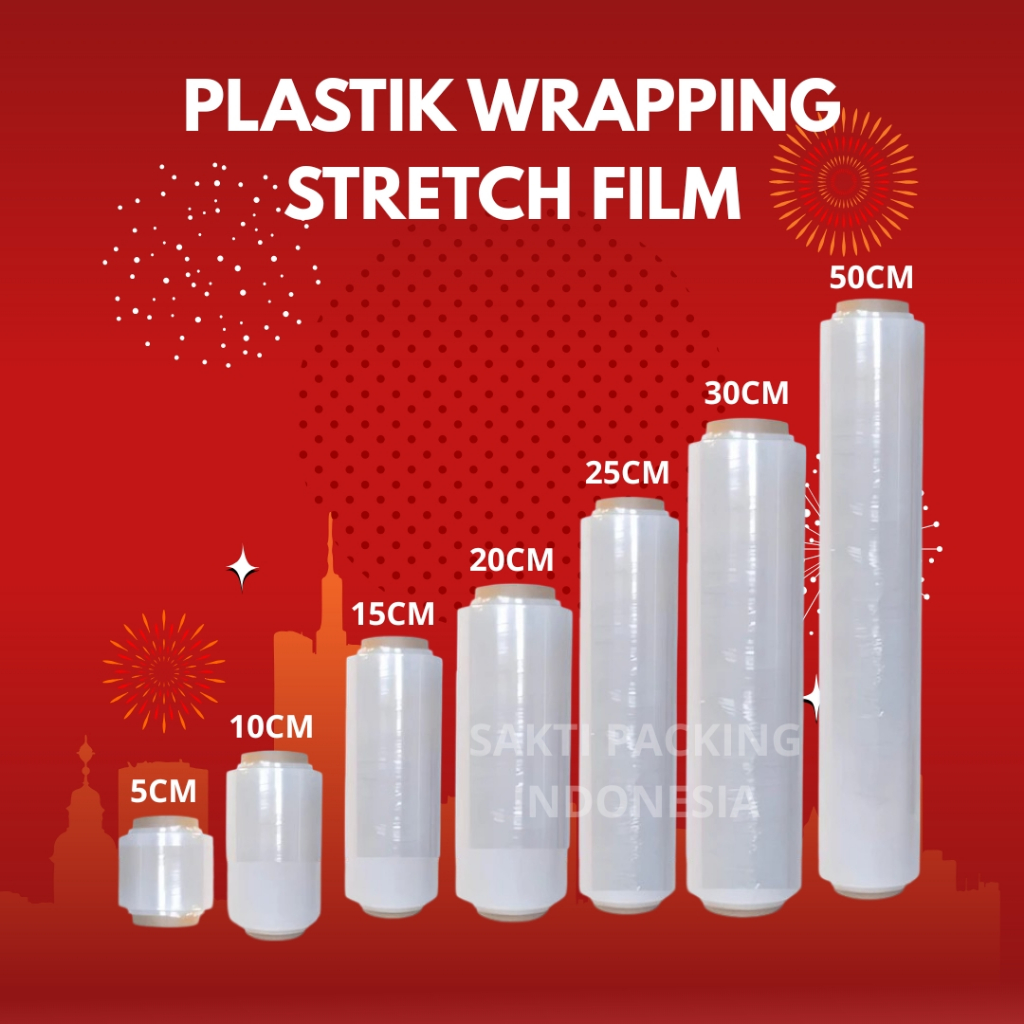 Jual Plastik Wrapping Barang / Stretch Film 5cm - 50cm x 300 meter 17 ...