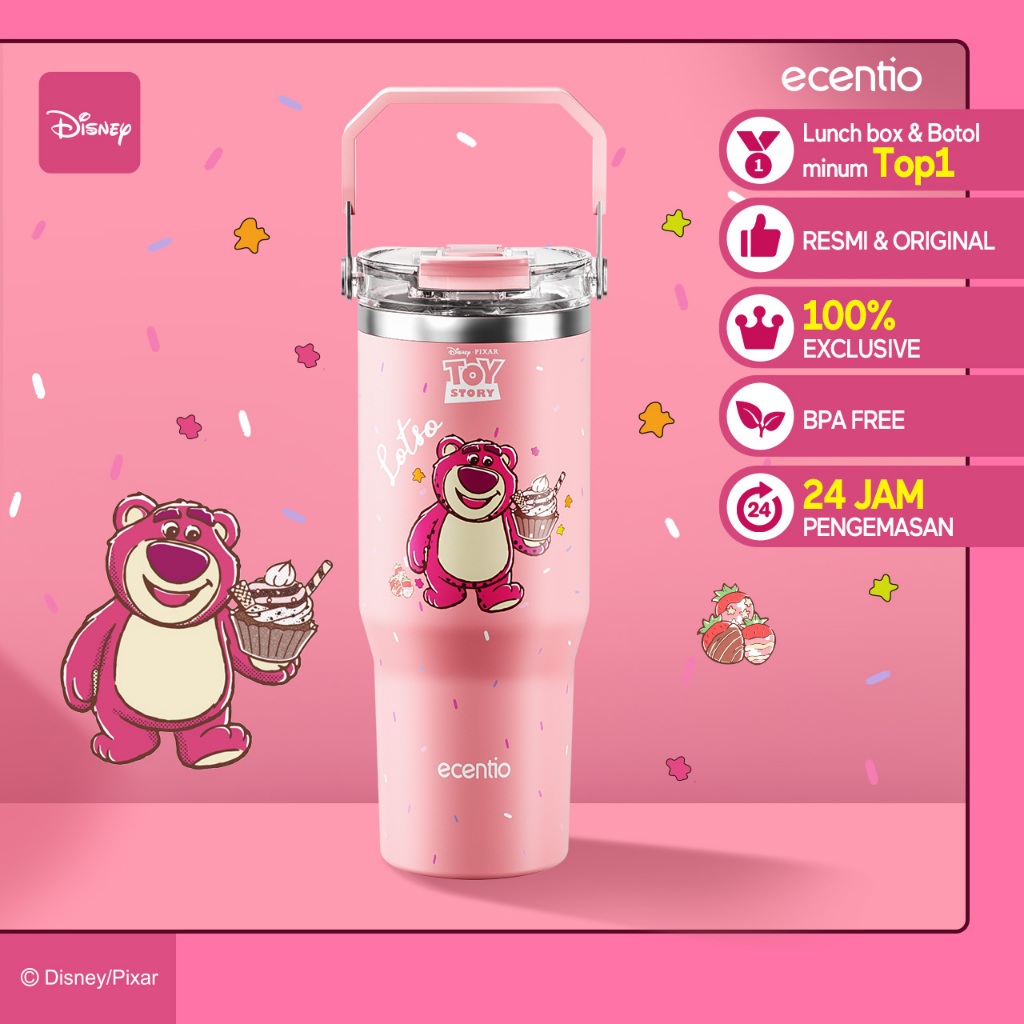 Jual ecentio x Toy story Lotso Tumbler Stainless 900ml Vacuum Insulated ...