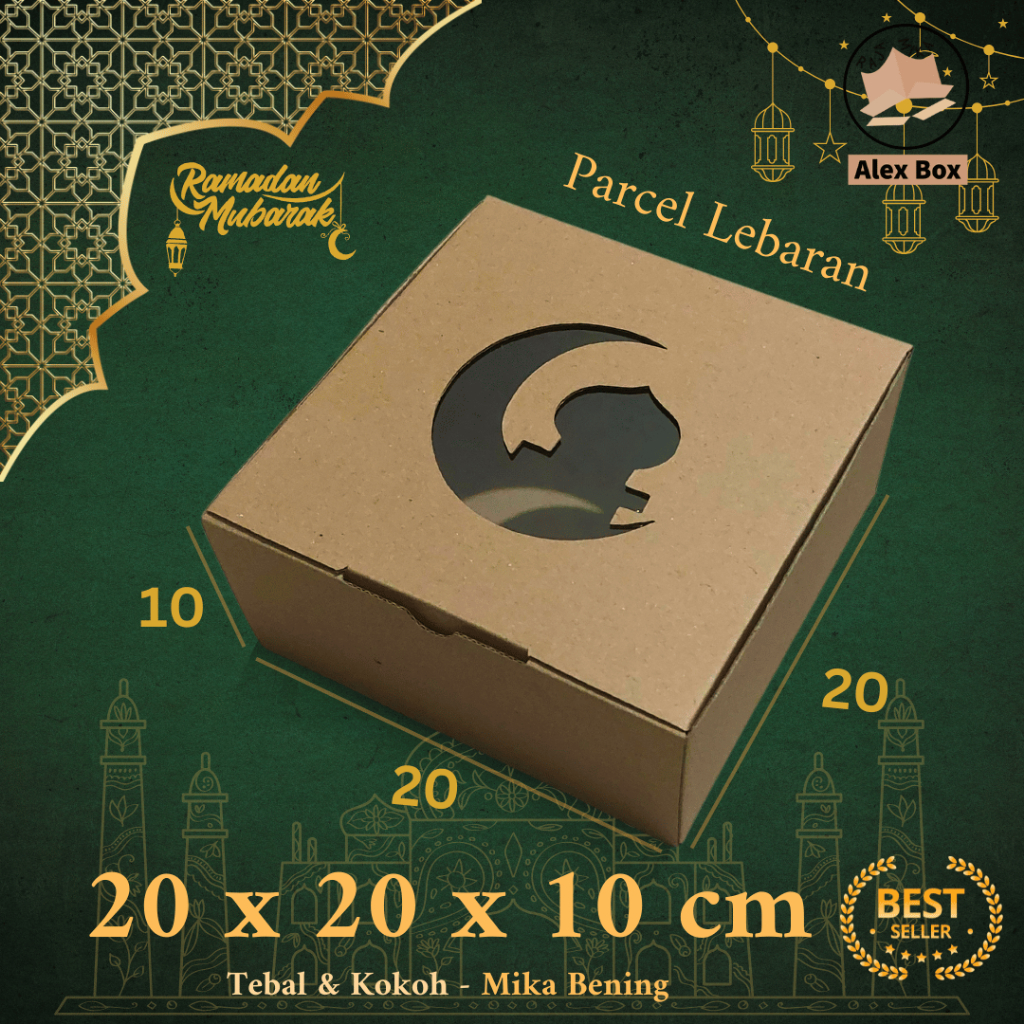 Jual Kardus Parcel Lebaran Ukuran 20 x 20 x 10 cm | Box Mika Hampers ...