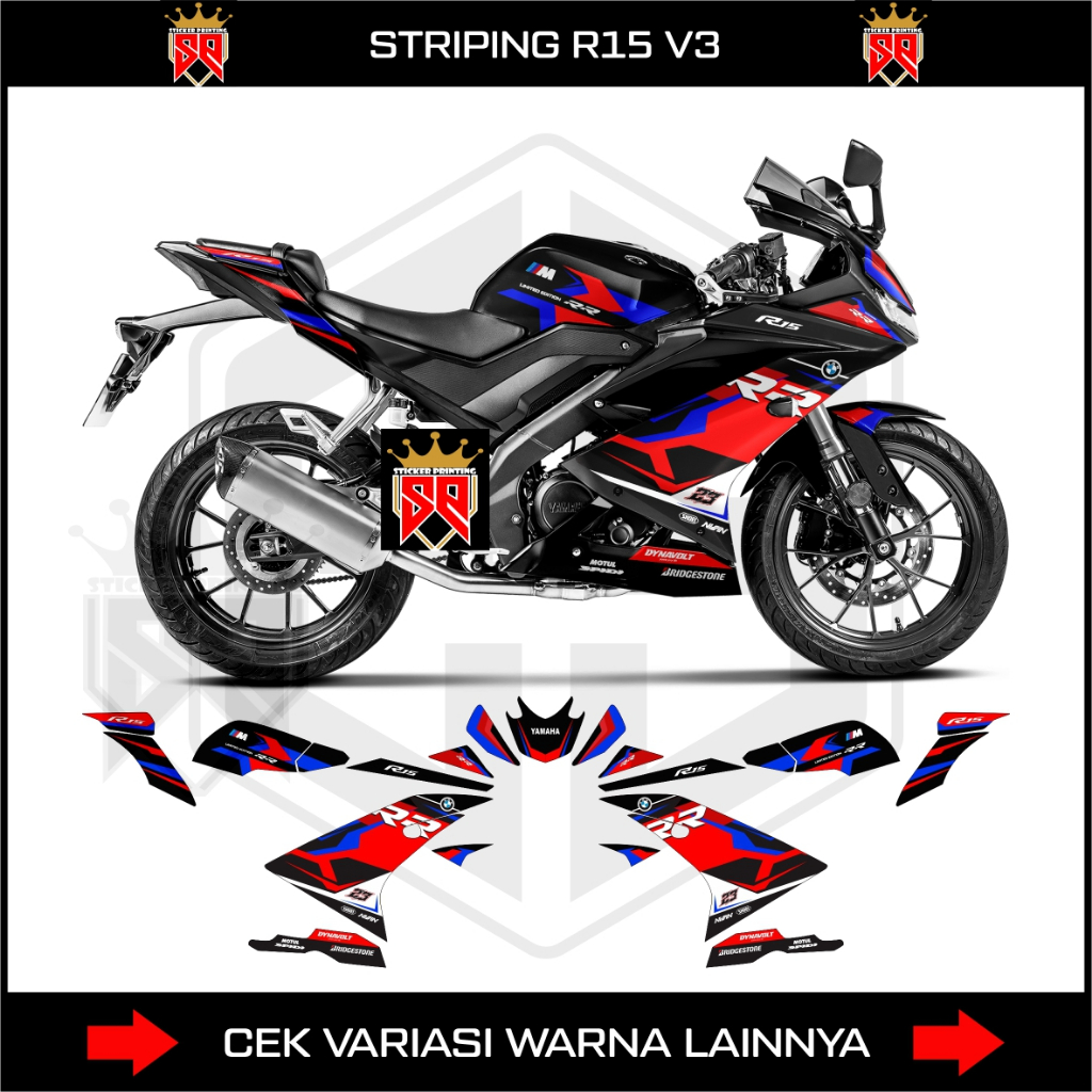 Jual Decal Striping R15 V3 YZFV3 / Sticker Yamaha R15V3 YZF V3 Livery ...