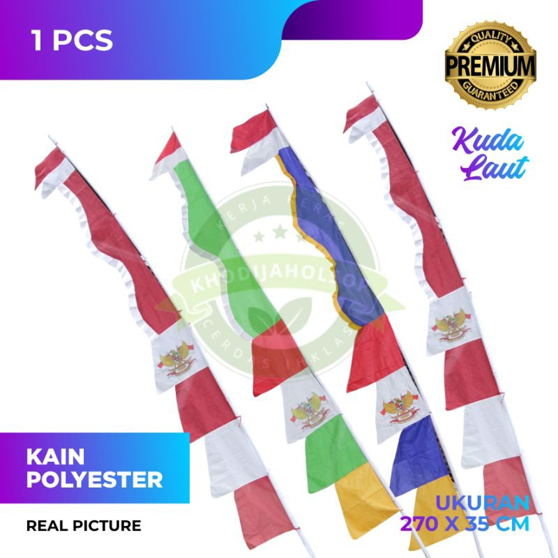 Jual Umbul-Umbul Kuda Laut Merah Putih & Warna-Warni (1 pcs) | Shopee Indonesia