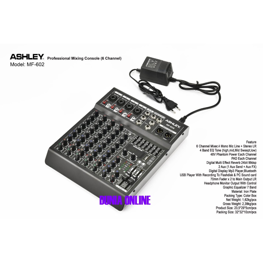 Jual MIXER ASHLEY MF 602 / MF-602 MIXER ASHLEY MF602 ORIGINAL ASHLEY | Shopee Indonesia