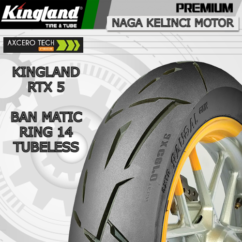 Jual Ban Matic Kingland RTX 5 Tubeless 90/80-14 // 100/80-14 // 110/80 ...