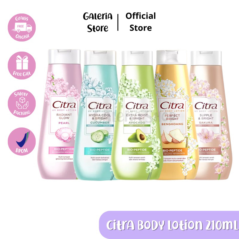 Jual (READY STOK KEMASAN BARU) HAND & BODY LOTION CITRA 210ML | BODY ...