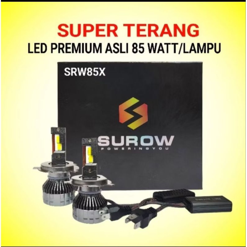 Jual LAMPU LED SUPER TERANG SUROW SRW85X H4 H11 H16 H7 H8 H1 HB3 HB4 ...