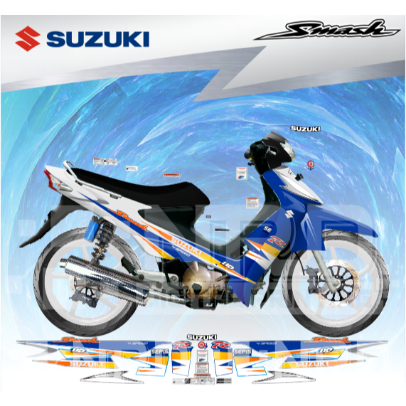 Jual Sticker Strifing List Variasi Suzuki Smash 110 old Corak Satria ...