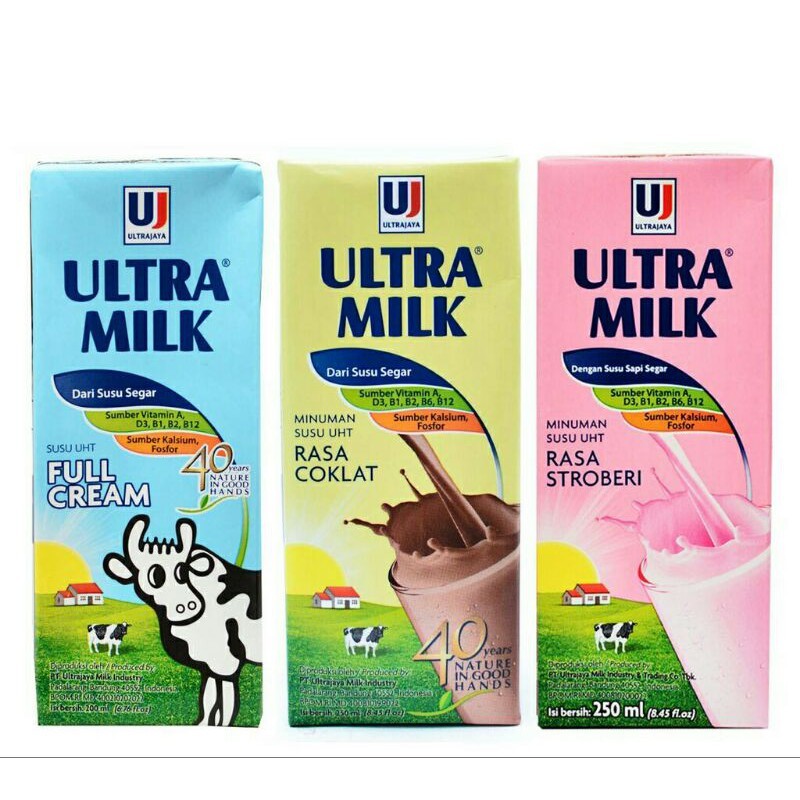 Jual SUSU ULTRA JAYA UHT 200 ml ALL VARIAN MILK FULL CREAM COKLAT STRAWBERRY CEMILAN ANAK SEHAT ...