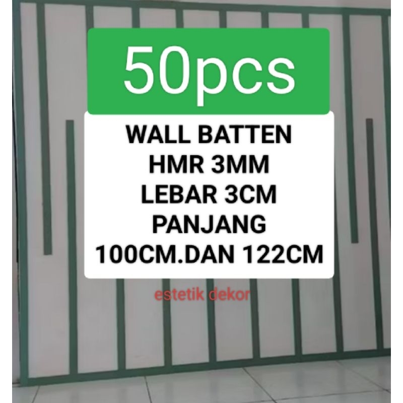 Jual PAKET 50pcs wall batten HMR 3mm lebar 3cm panjang 100-122 | Shopee ...
