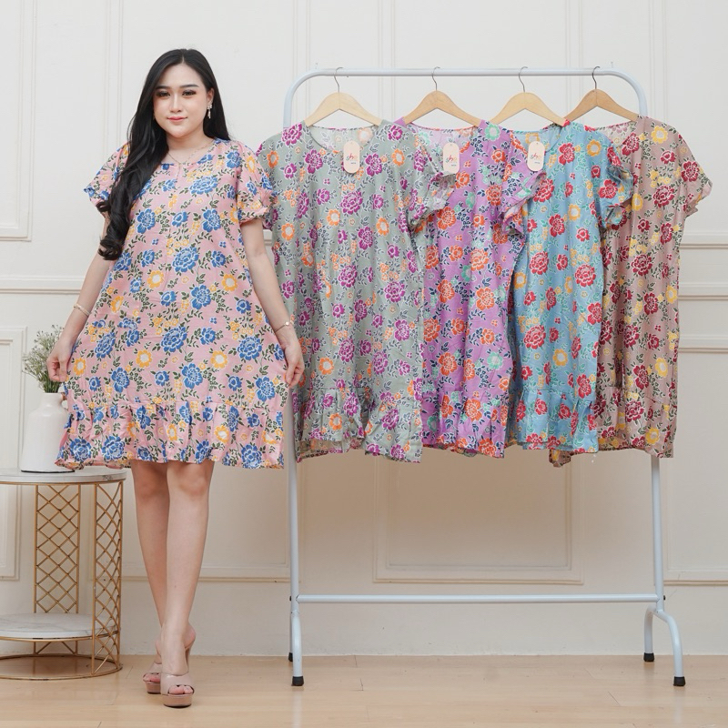 Jual Daster ruffle viral busui / Daster viral rayon premium kekinian ...
