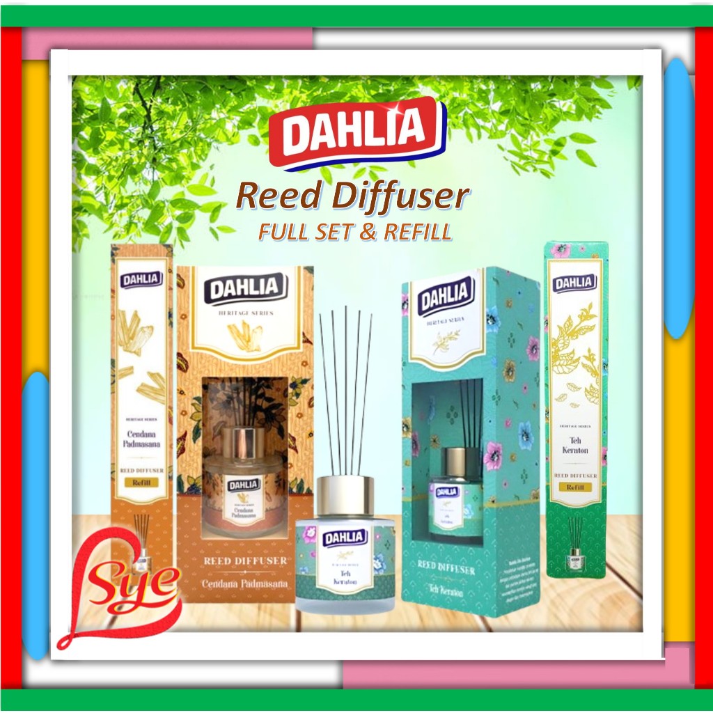 Jual Dahlia Reed Diffuser Set & Refill | Dahlia Heritage Series ...