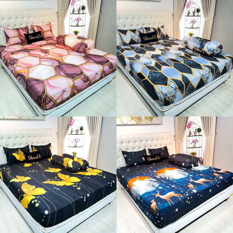 Jual SPREI TINGGI 30CM DOUBLE KARET SPREY UKURAN 200,180,160 CM SPREI ...