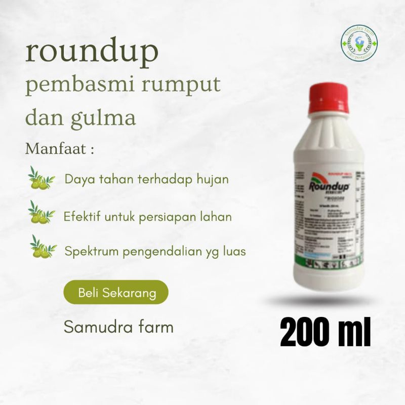 Jual obat pembasmi rumput liar dan gulma Herbisida ROUNDUP Biosorb ...