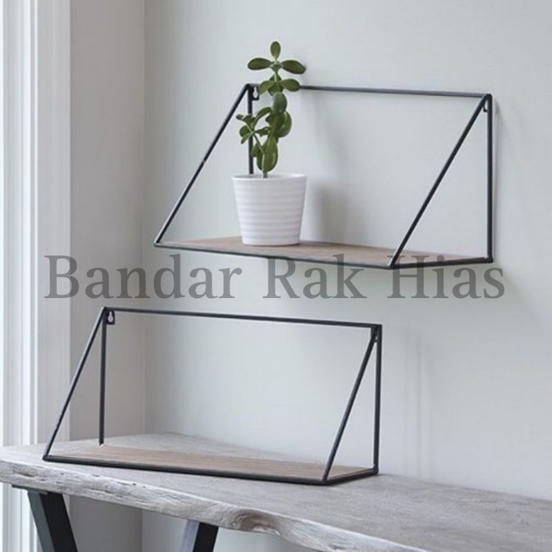 Jual RAK DINDING BESI KAYU KODE 0925 RAK AMBAL BESI SERBAGUNA RAK HIAS ...