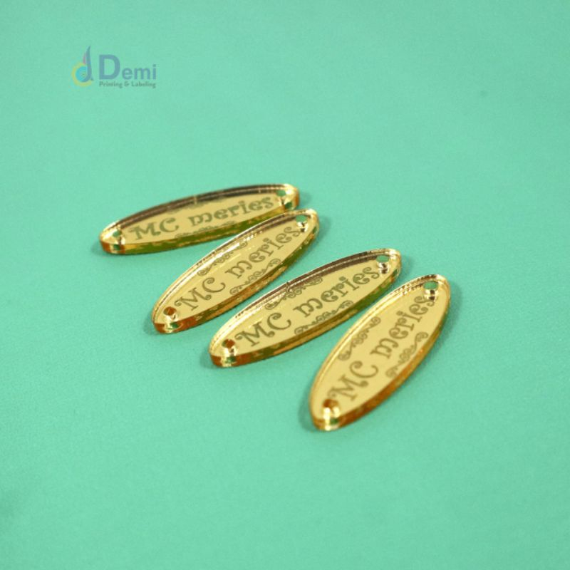 Jual label akrilik custom, label akrilik custom nama, label hijab ...