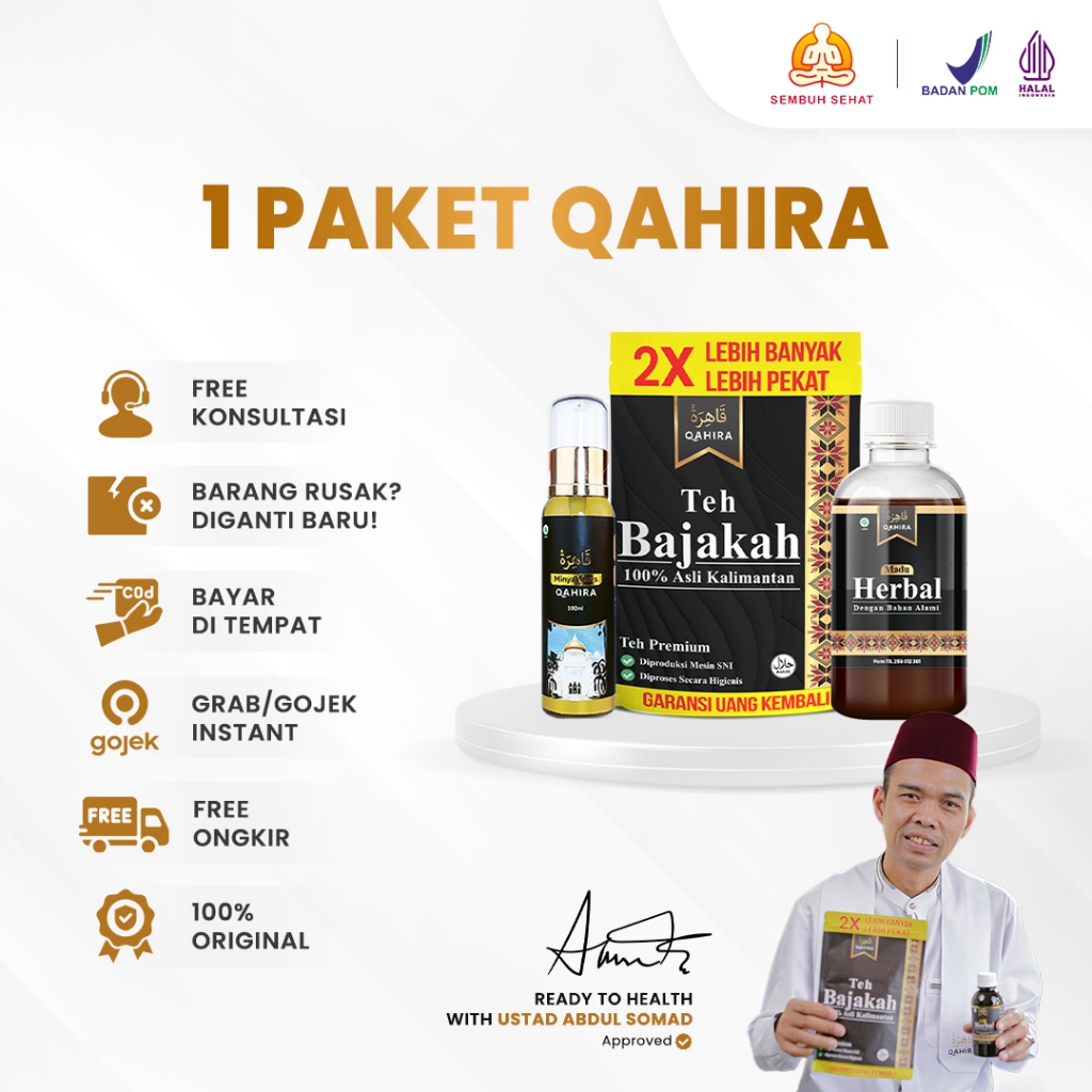 Jual Qahira Teh Bajakah Herbal Tradisional Untuk Bantu Redakan Benjolan ...