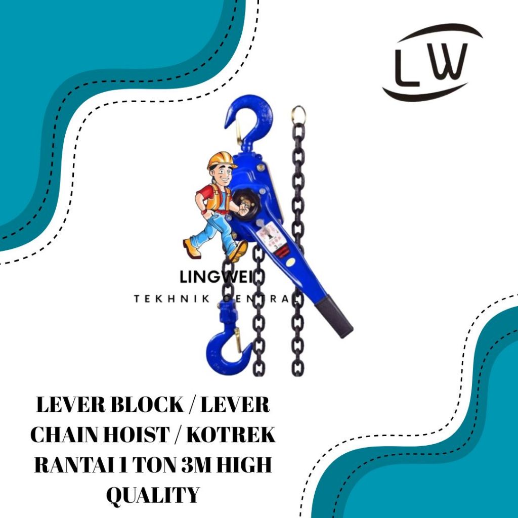 Jual LEVER BLOCK / LEVER CHAIN HOIST / KOTREK RANTAI 1 TON 3M HIGH ...