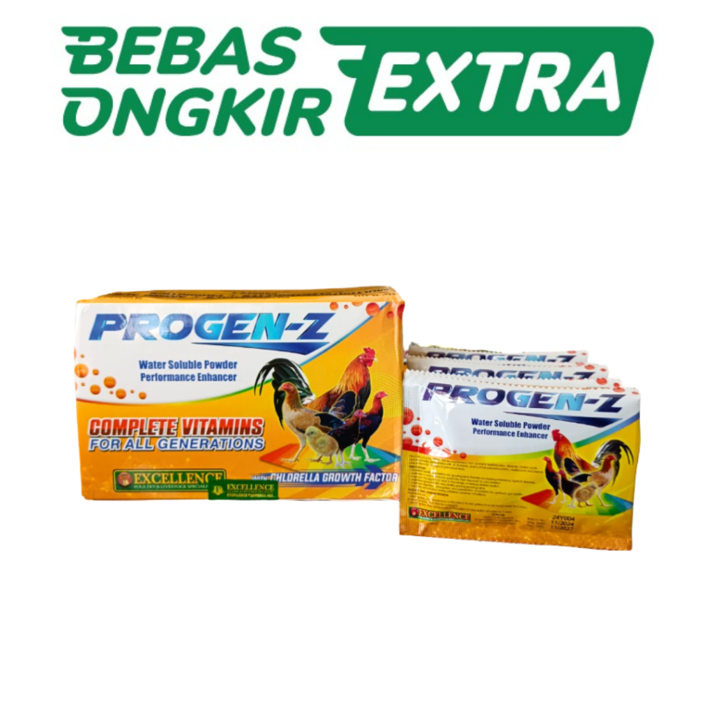 Jual PROGEN-Z 20 GRAM (1 SASET) - suplemen penambah multivitamin dan ...