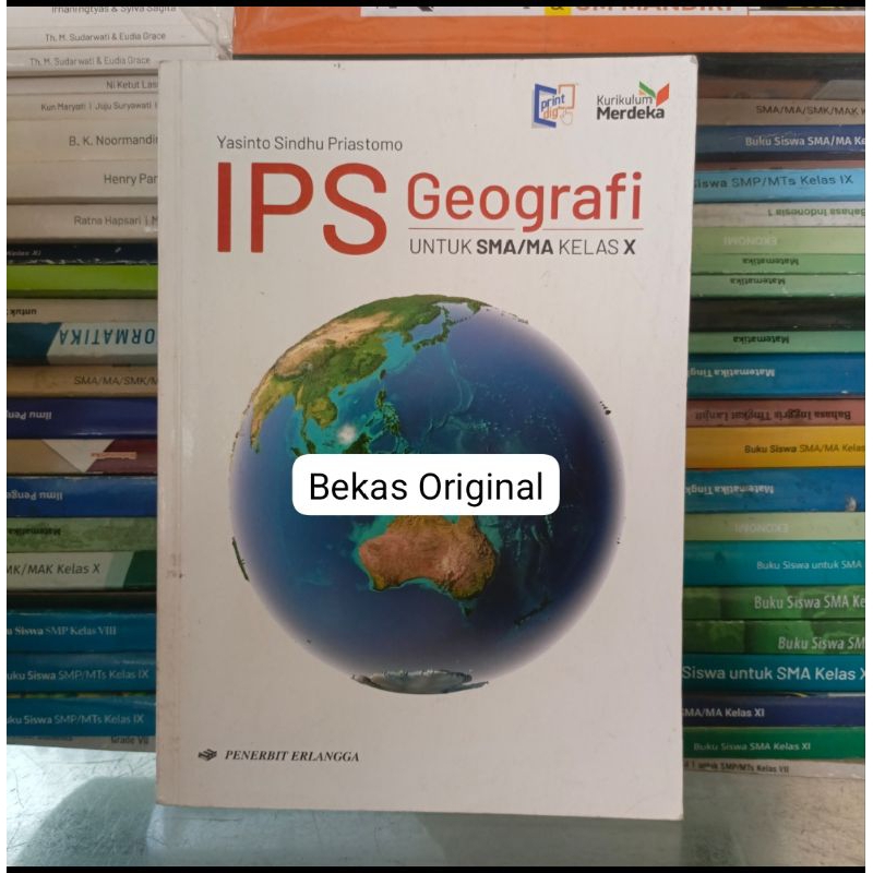 Jual IPS Geografi SMA Kelas 10 X Kurikulum Merdeka Penerbit Erlangga | Shopee Indonesia