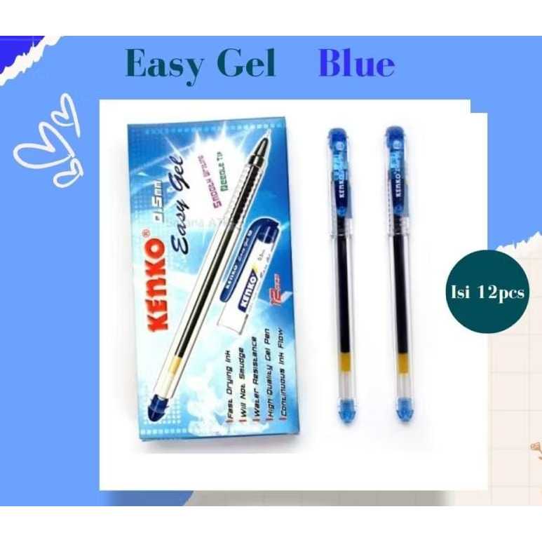 Jual PEN Pulpen Gel Kenko Warna 0.5mm HARGA PER LUSIN ISI 12PCS | Shopee Indonesia