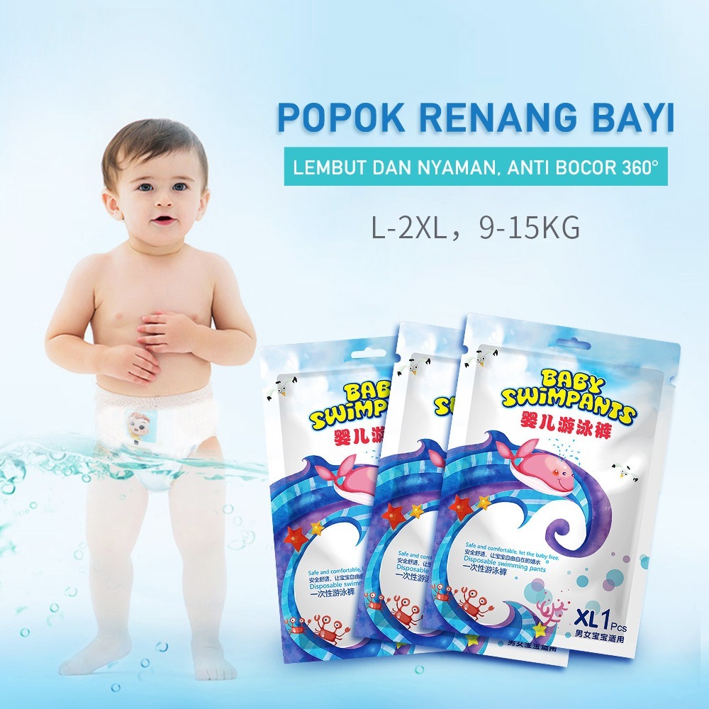 Jual HTH Pampers Renang / Popok Renang Bayi Tahan Air / Swim Diaper ...