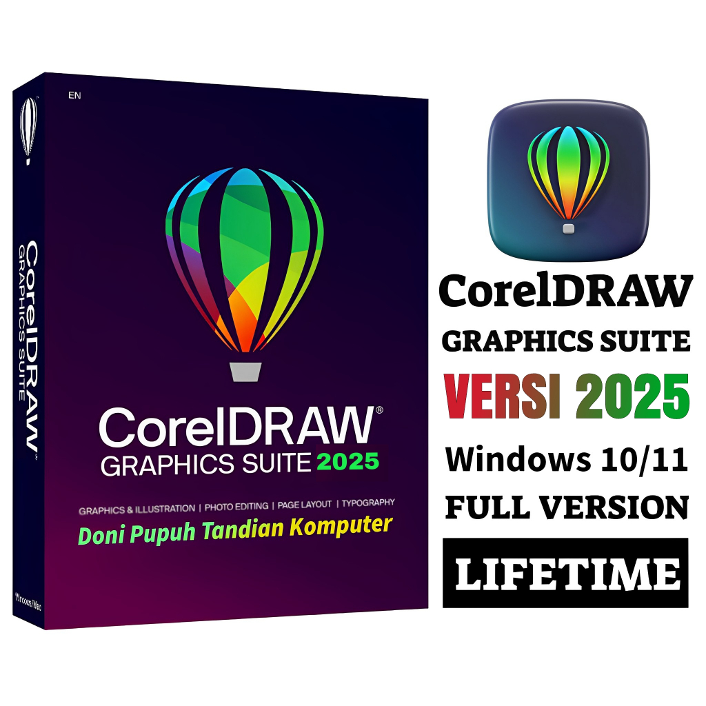 Jual CorelDRAW 2025 Permanen Anti Blokir Bisa Dipakai Online For Win ...