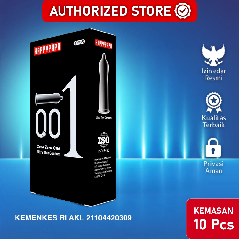 Jual Kondom Happypapa 001 Tipis Dan Polos - Perbox Isi 10 Pcs | Shopee Indonesia