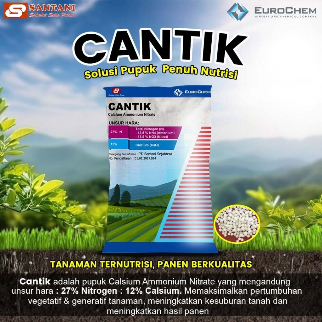 Jual Pupuk Kalsium Nitrat Cantik CALCIUM AMMONIUM NITRAT 1KG Pabrik ...