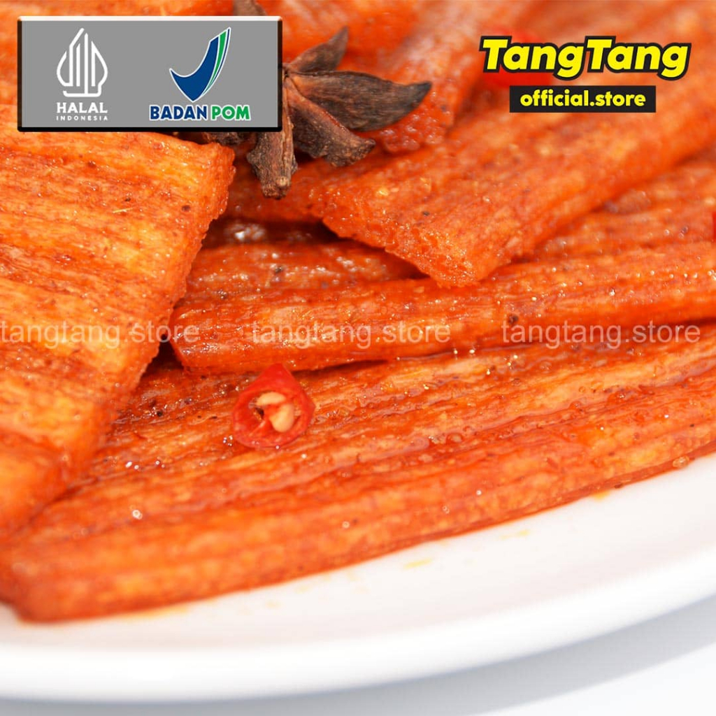 Jual Tang Tang COD HALAL |BPOM Gluten Spicy Stick Tofu Cemilan Snack ...