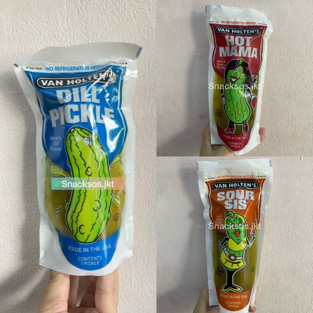 Jual VAN HOLTEN'S HOT SPICY PICKLE / HEARTY DILL PICKLES / SOUR TART ...