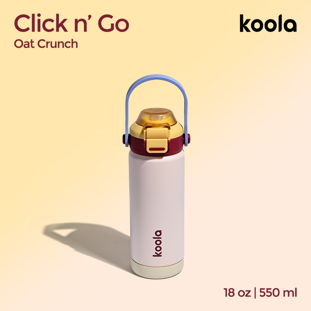 Jual KOOLA Click n' Go Tumbler 18oz - Oat Crunch | Shopee Indonesia