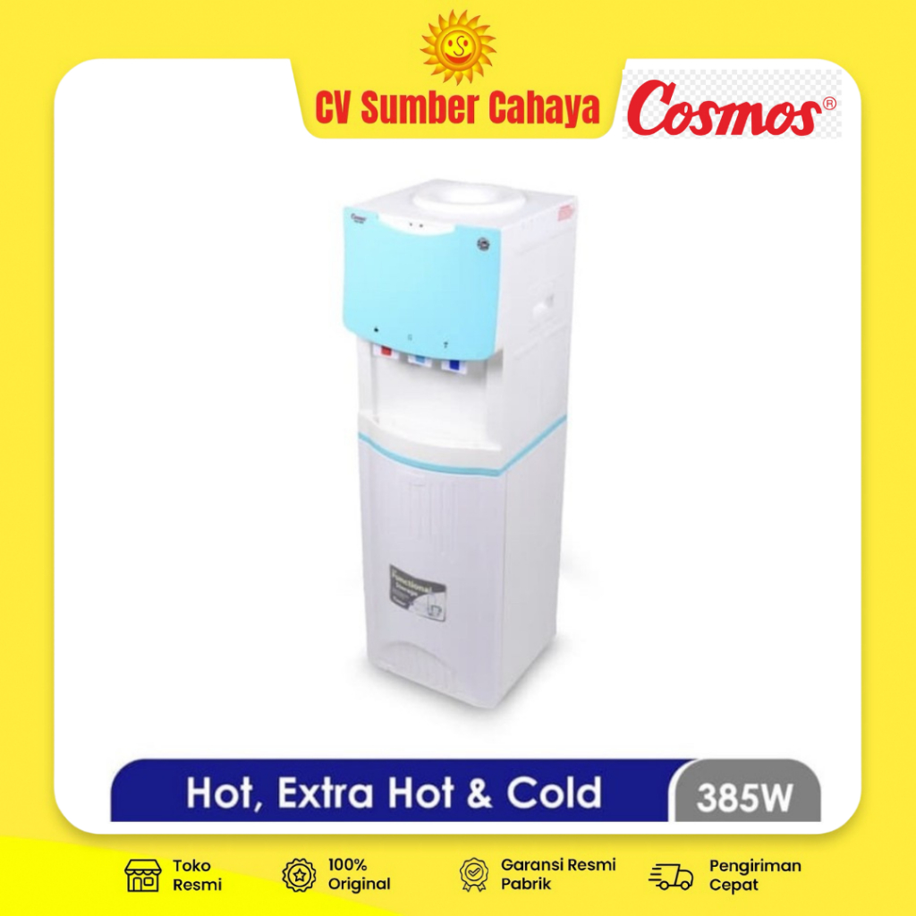 Jual Cosmos Dispenser Air Galon + Rak 3 Kran Hot, Fresh & Cold CWD-5603 ...