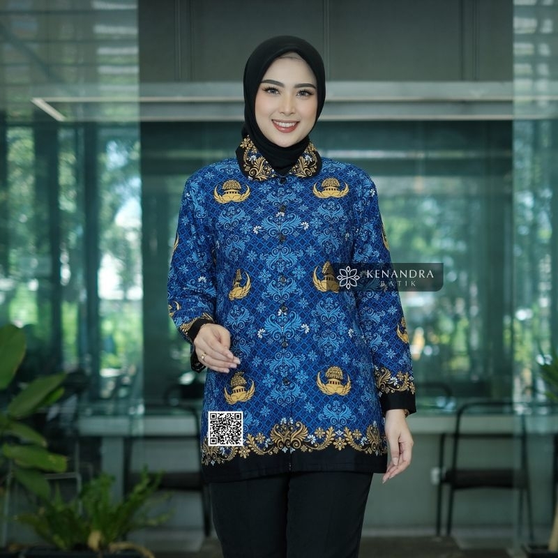 Jual Seragam korpri wanita terbaru furing erro adem original standar resmi | Shopee Indonesia