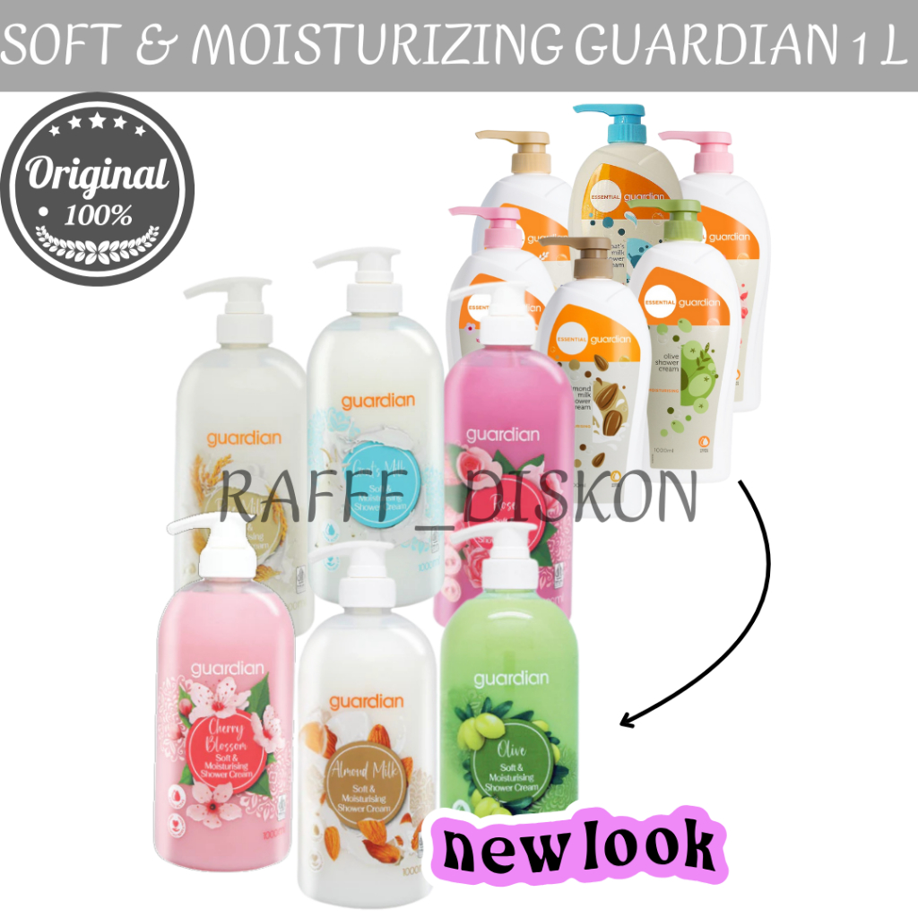 Jual Guardian Shower Cream Soft & Moisturizing 1000 Ml - Sabun Guardian ...