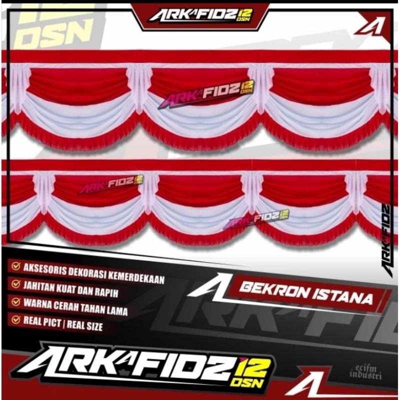 Jual BENDERA MERAH PUTIH BACKGROUND PANGGUNG SELENDANG LIDAH PANGGUNG ...