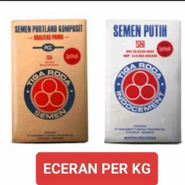 Jual SEMEN PUTIH TIGA RODA 1 KG SEMEN TIGA RODA KILOAN SEMEN HITAM ...