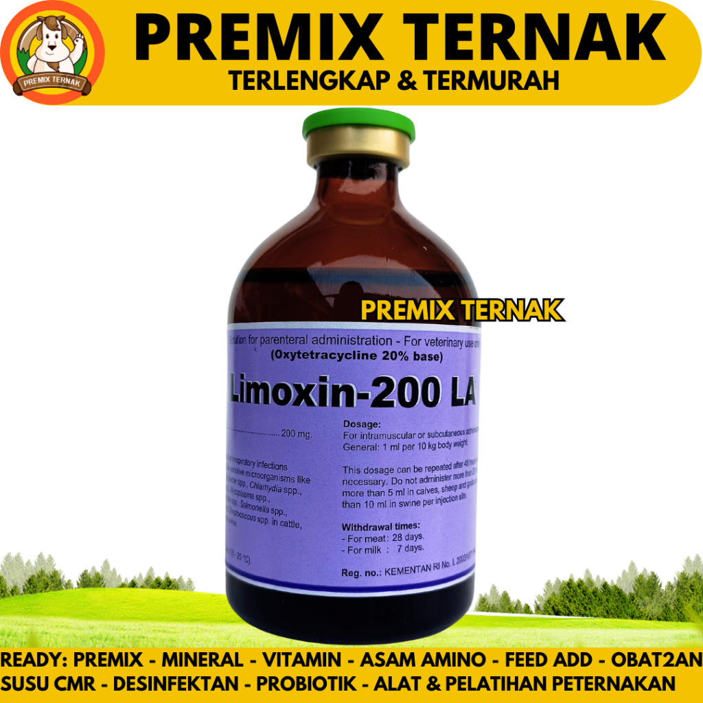 Jual LIMOXIN 200 LA 100ML - Antibiotik Hewan Spektrum Luas Atasi ...