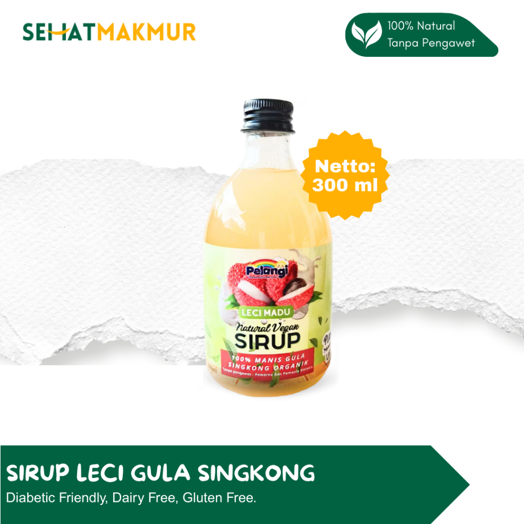 Jual Pelangi Homemade - Sirup Leci Gula Singkong (Sirup Vegan, Diabetic ...