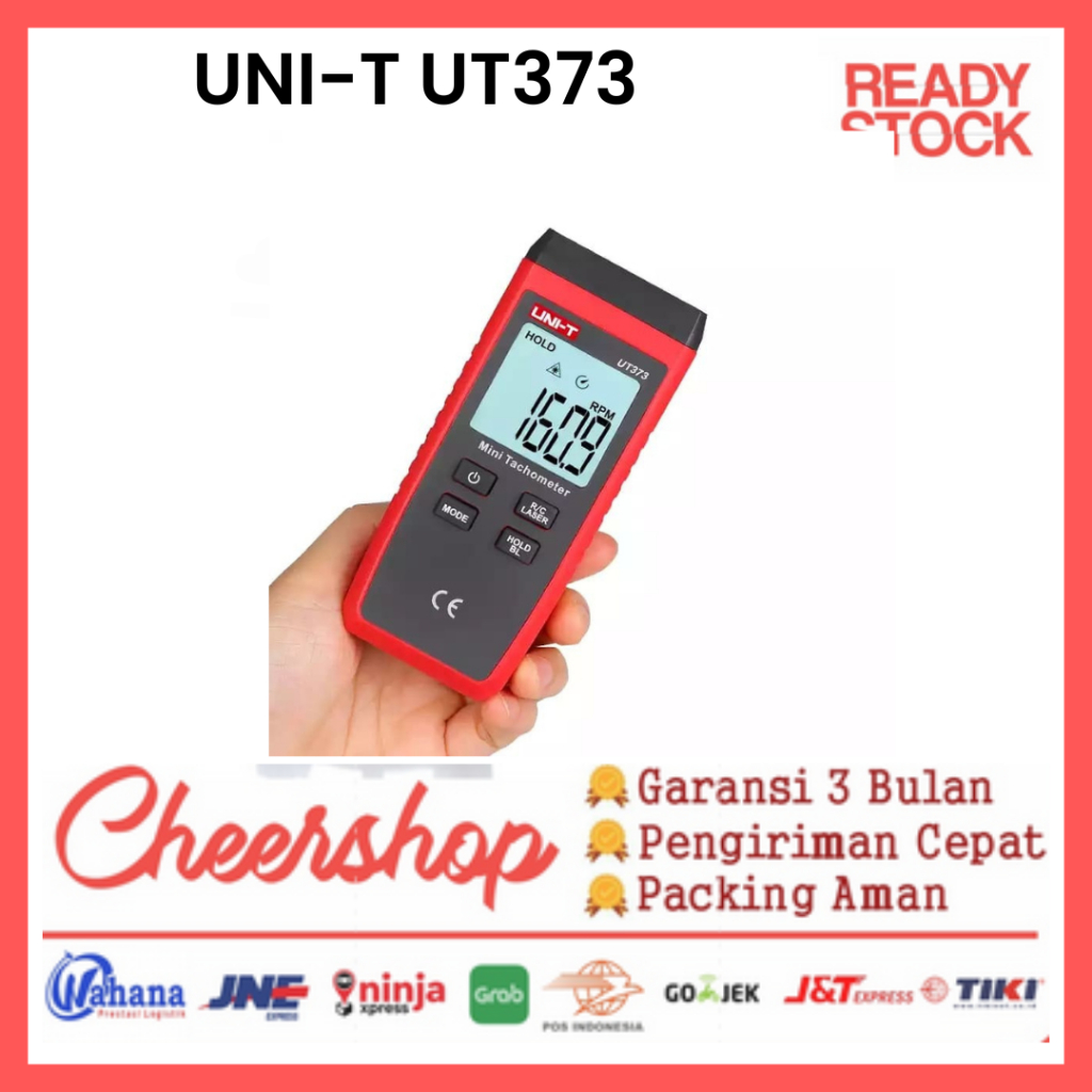 Jual UNI-T UT373 Mini Digital Laser Tachometer Non-Contact Measu RPM ...