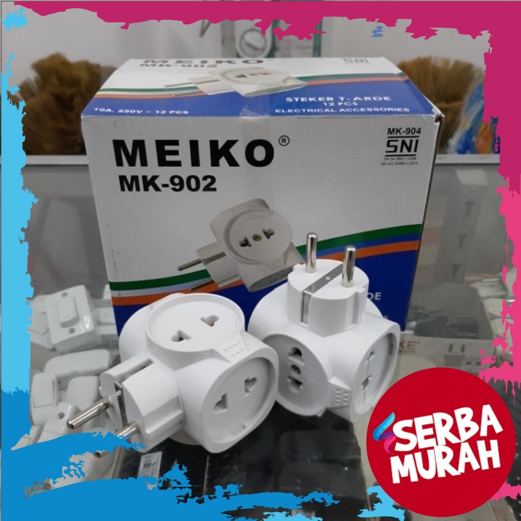 Jual Meiko T Steker Saklar Multi MK-902 902 Semi Arde 1 Dus / 12 pcs / 1 lusin | Shopee Indonesia