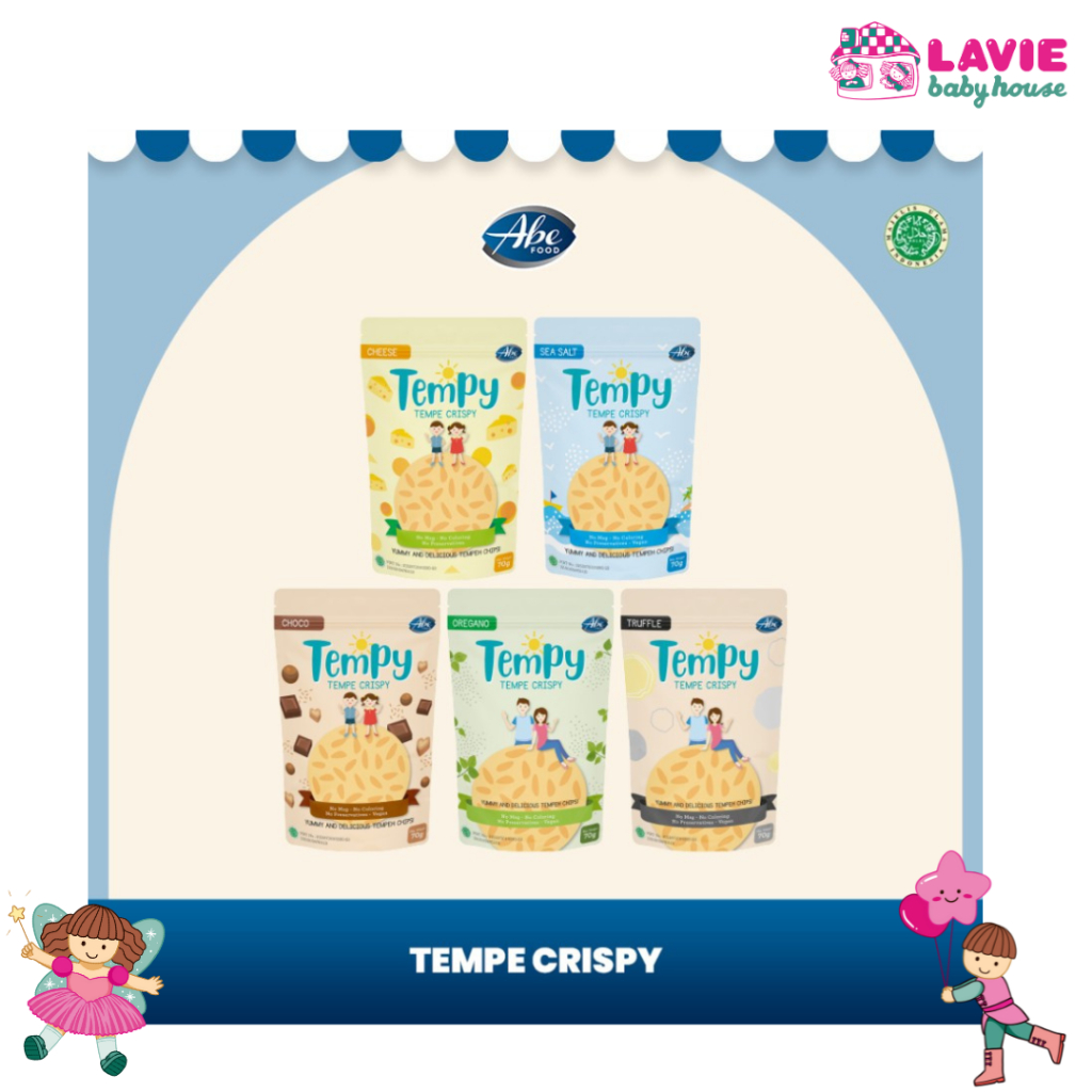 Jual Abe Food Tempy Tempe Crispy 70gr – Camilan Tempe Renyah Gurih | Snack Tempe Kekinian Garing ...
