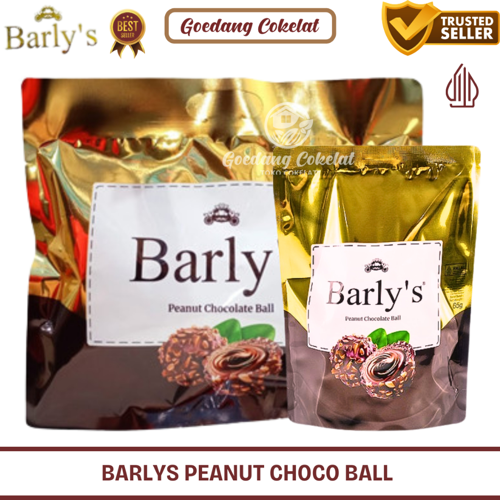 Jual BARLY'S Peanut Chocolate Ball Cokelat Bulat Bola Coklat Isi Peanut ...