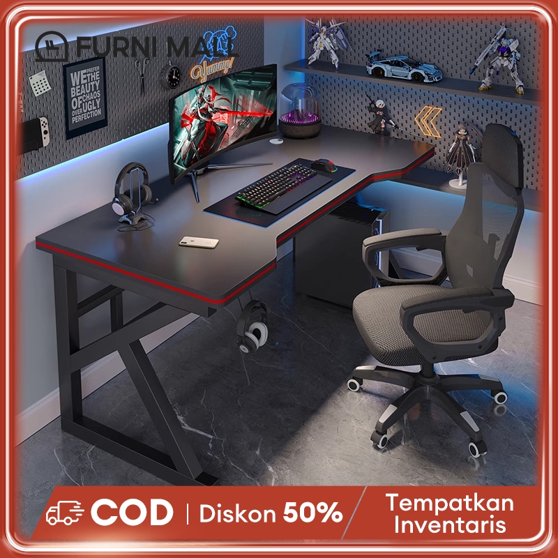 Jual Meja Gaming Fiber Karbon Meja Komputer Minimalis Modern Meja ...